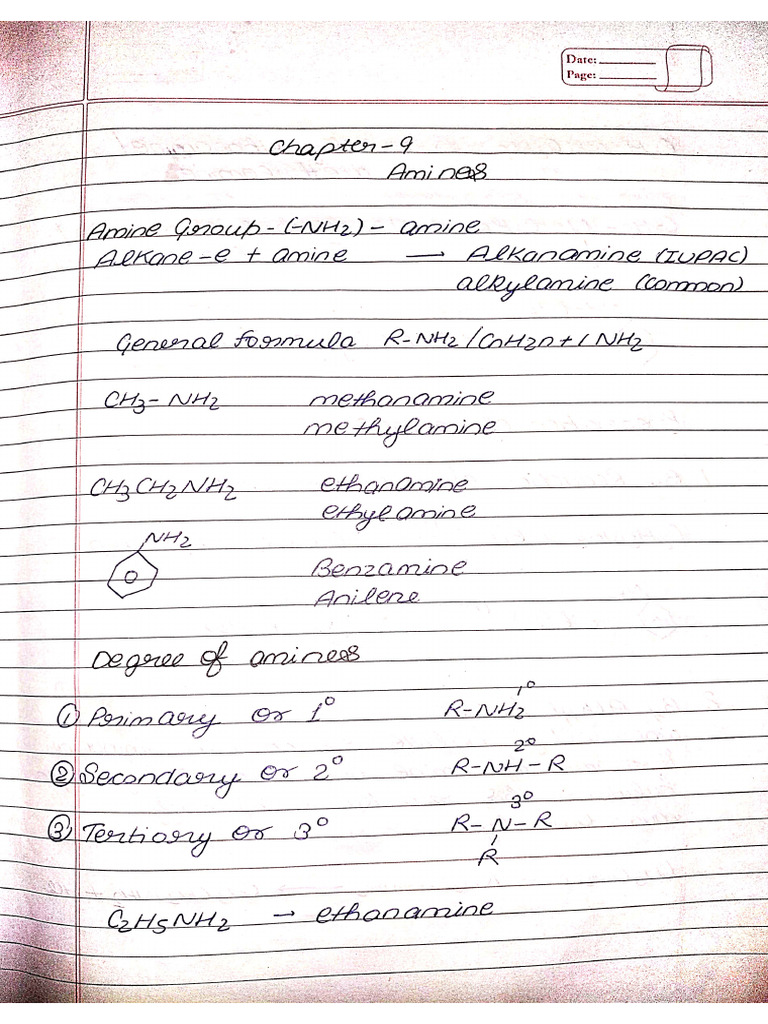 chapter 9 Amine | PDF