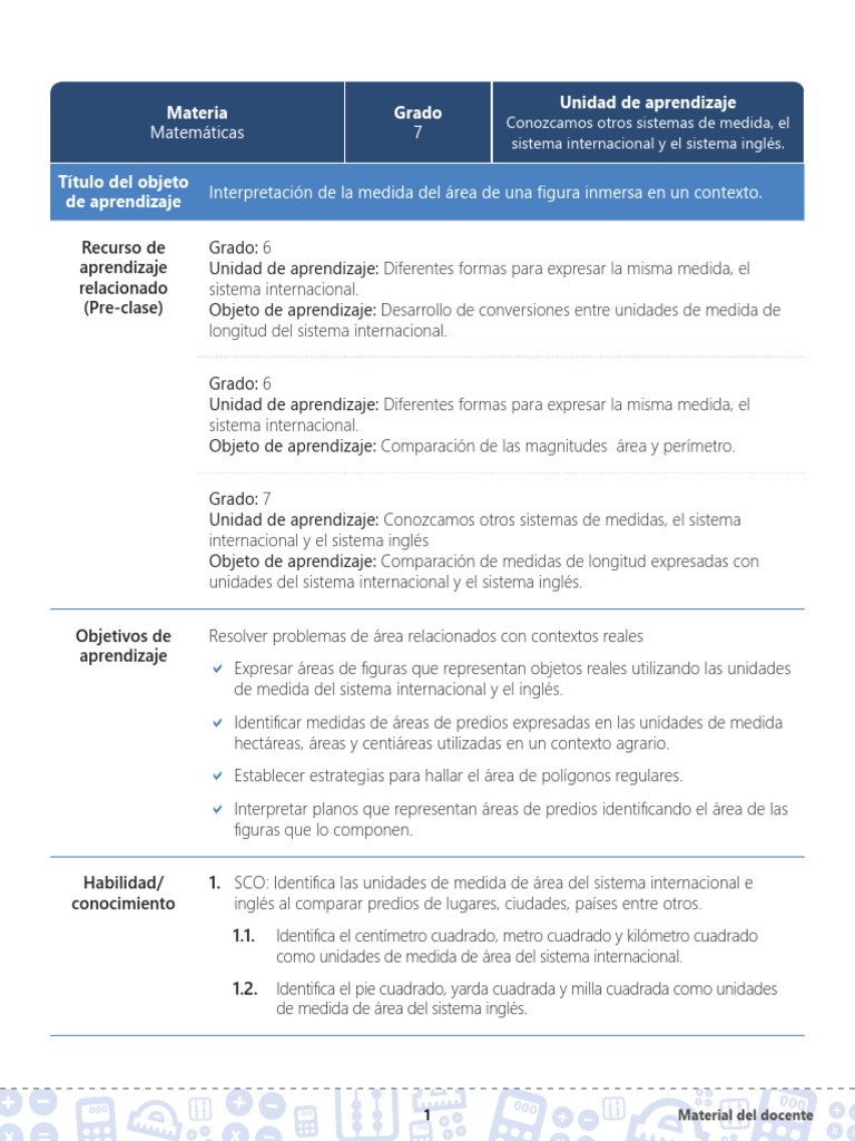 Guía Docente Geometria y Unidades MG - M - G07 - U02 - L04 | PDF ...