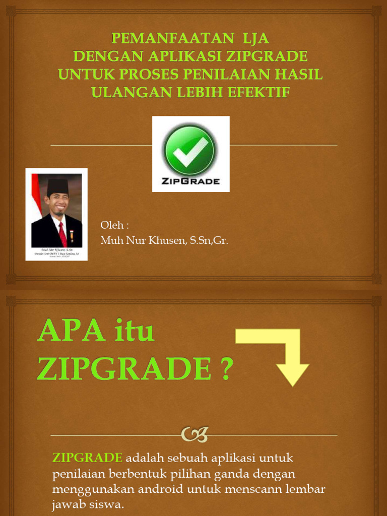 PEMANFAATAN LJA Zipgrade | PDF