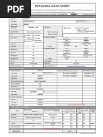 CS Form No. 212 Personal Data Sheet Revised | PDF