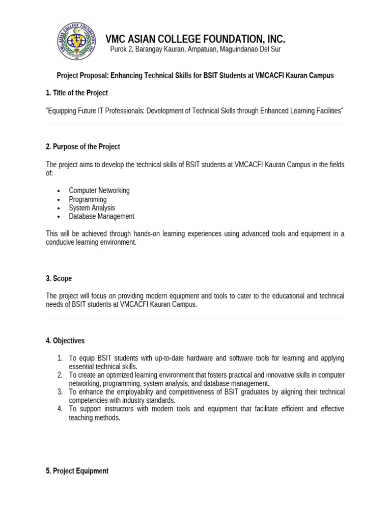 7 - Project Proposal - Computer Laboratory | PDF | Computer Network ...