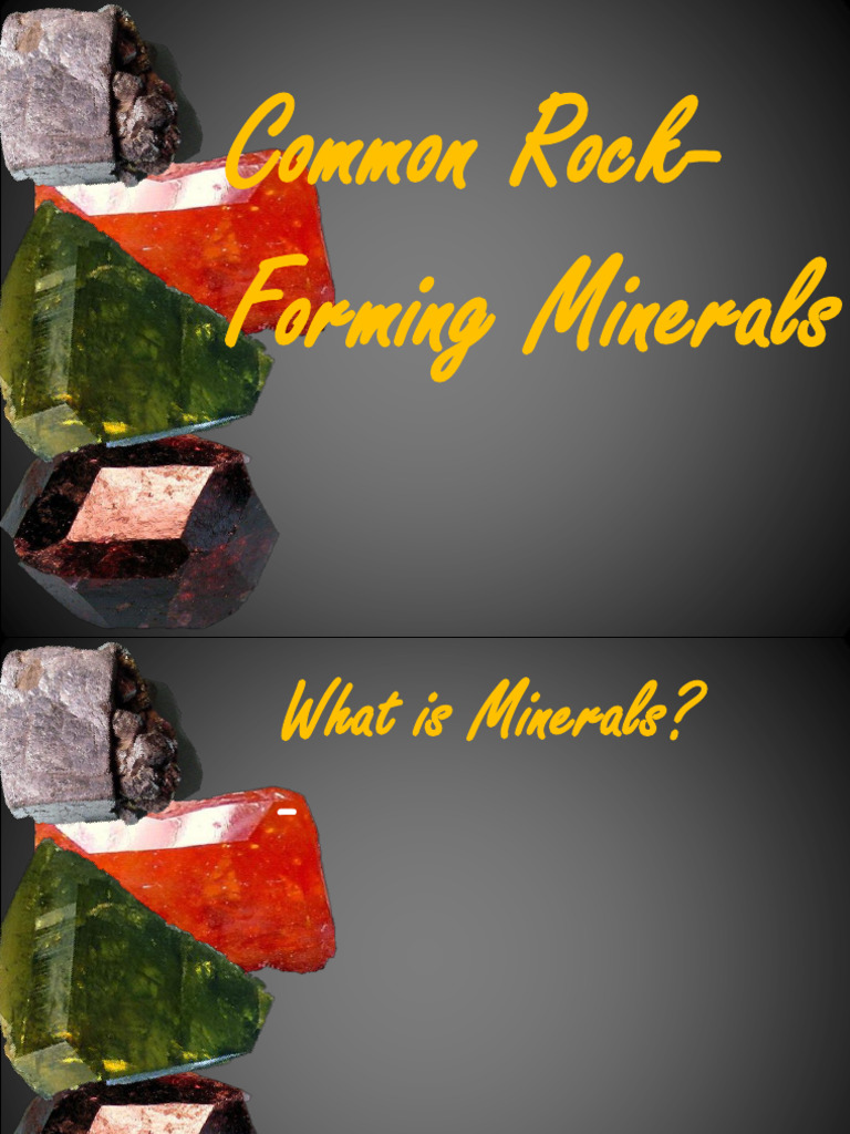 lesson-3_Minerals | PDF | Minerals | Solubility