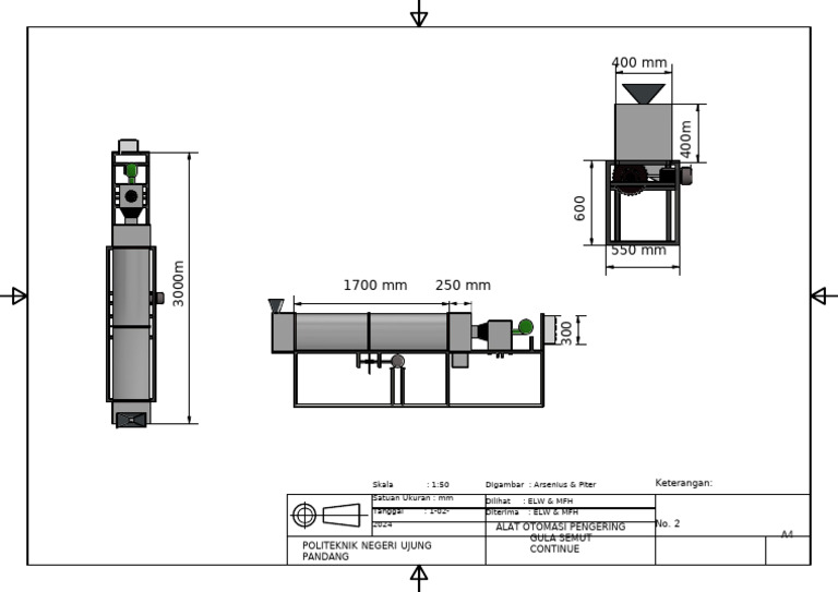 Gambar Teknik Assembly Semhas A4 Fix 2 | PDF