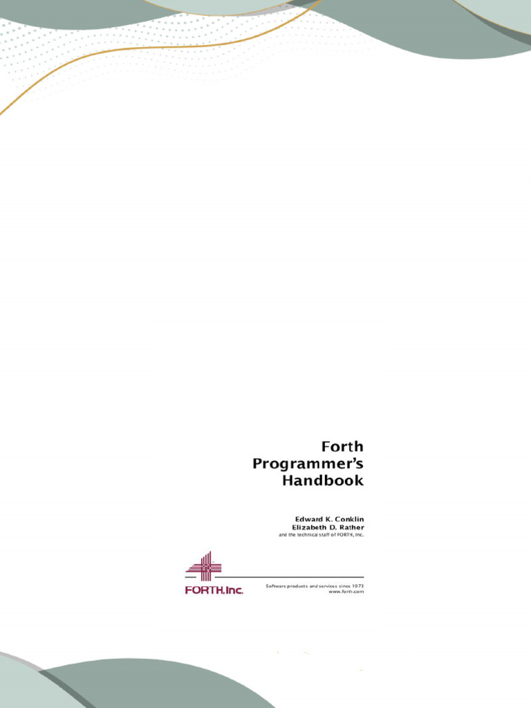 (Ebook) Forth Programmer's Handbook by Edward K. Conklin, Elizabeth D. Rather ISBN 9781419675492 ...