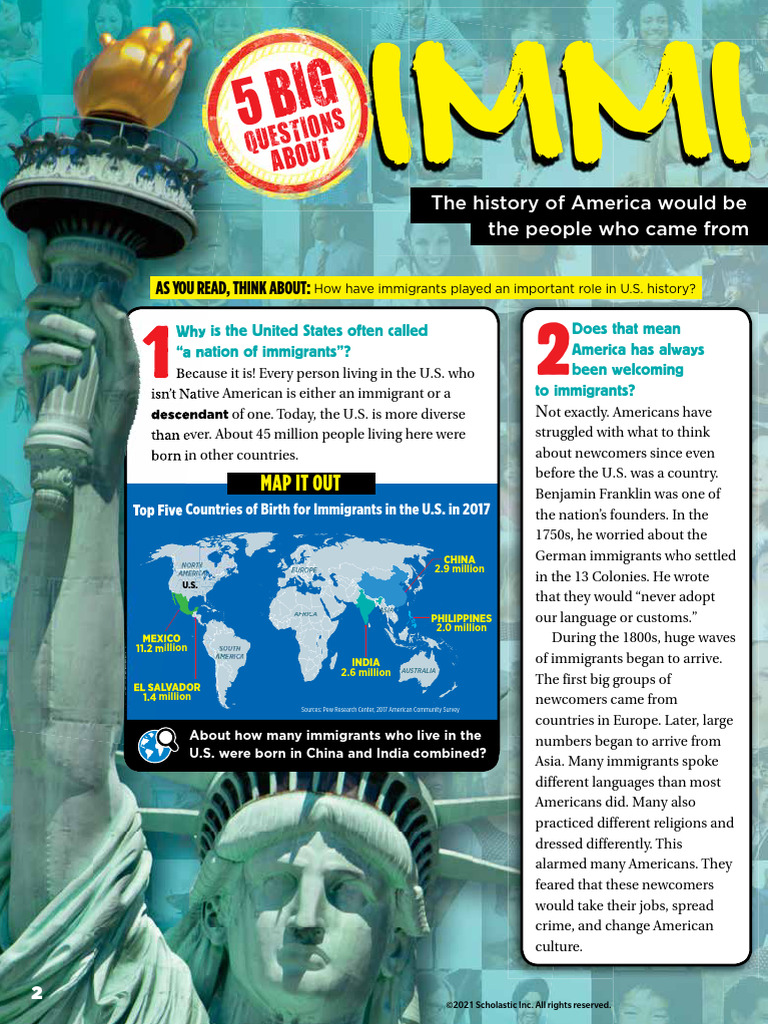 The Role of Immigrants in America | PDF | Immigration | The United States