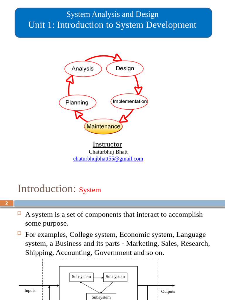 Unit 1.1.the Systems Development Environment | PDF | System | Software Prototyping