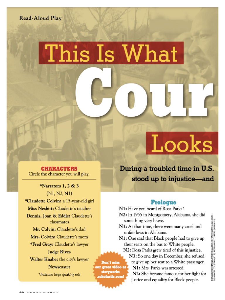 Claudette Colvin "This Is What Courage Looks Like" Readers Theater ...