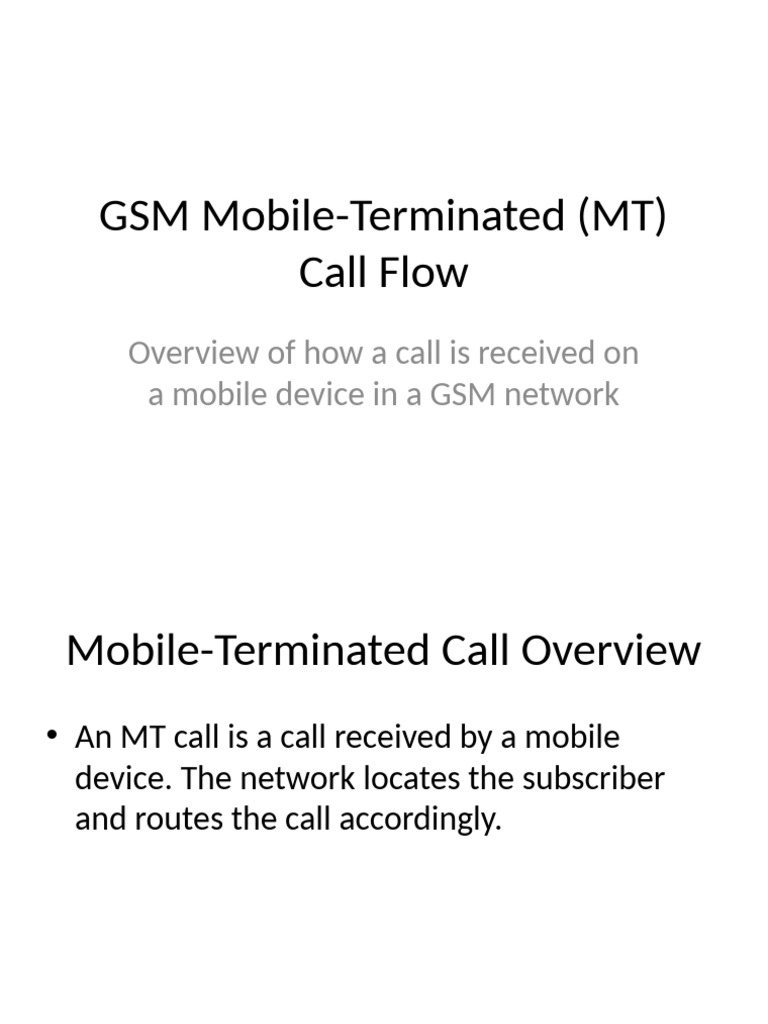 Gprs MT Call Flow | PDF
