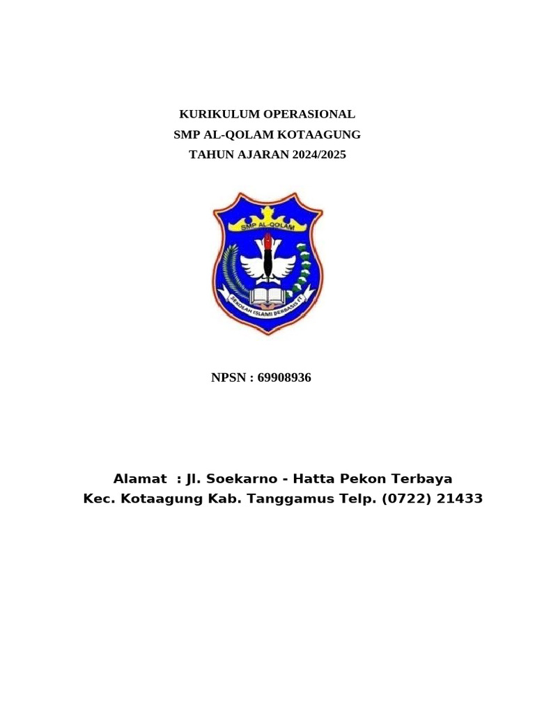 KOSP SMP MODEL 1 - datadikdasmen.com | PDF