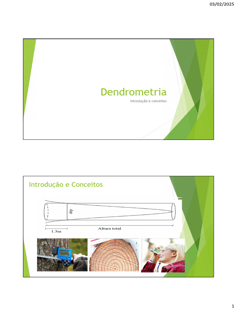 Dendrometria Introduo e Conceitos | PDF | Árvores | Medição