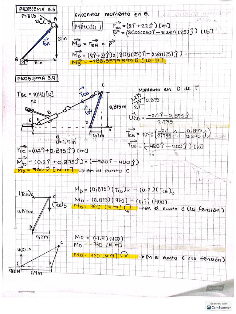 Ejercicios de Estática | PDF