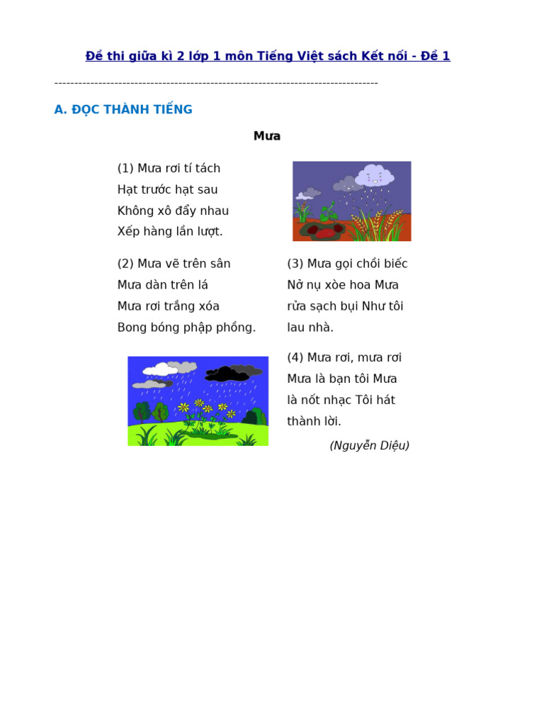 De Thi Gi A HK2 Sach Ket Noi de 1 | PDF