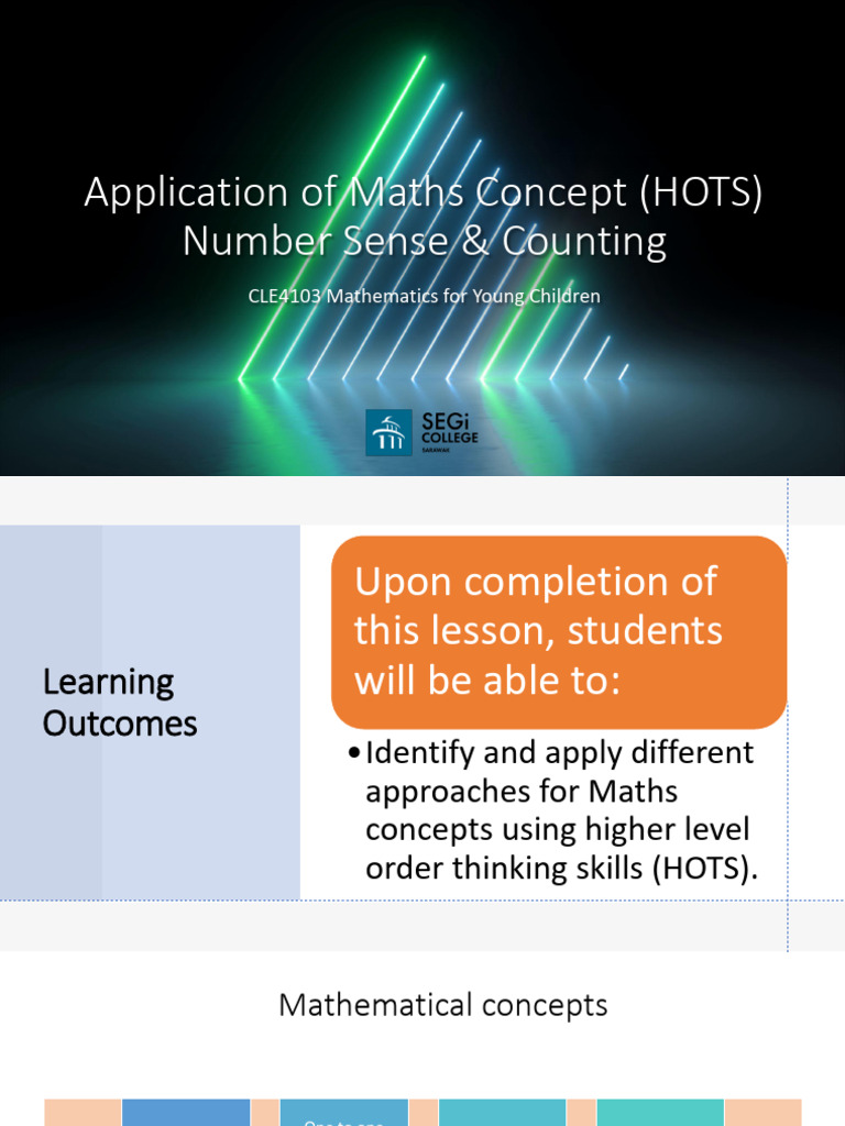 Higher Order Thinking in Early Math | PDF | Constructivism (Philosophy ...