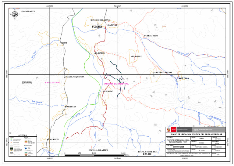 VERIFICACION PLANO DE UBICACIÓN | PDF | Tecnología geográfica | Geodesia