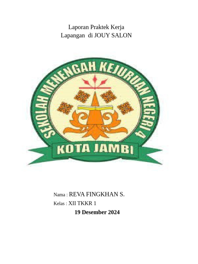 Laporan - PKL - REVA VINGKAN MAMBU TAI | PDF