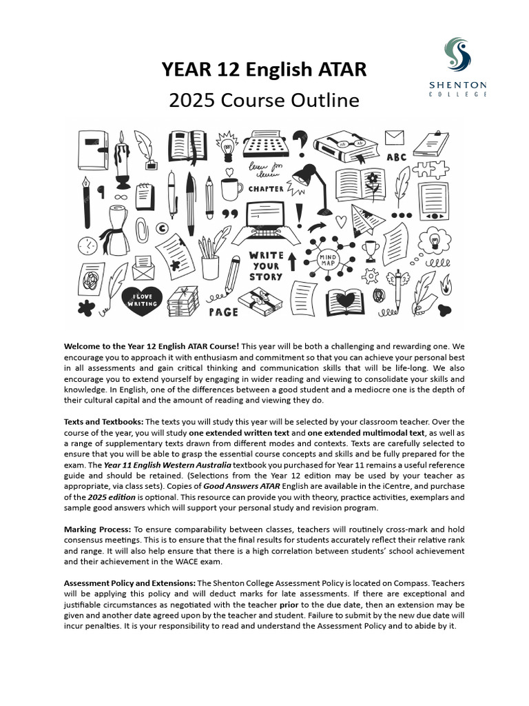 12 English ATAR Course Outline 2025 | PDF | Genre | Semantics