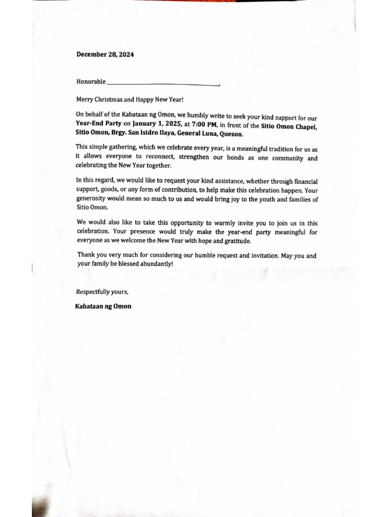 Letter | PDF