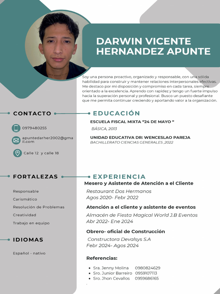 Curriculum Darwin Hernandez | PDF