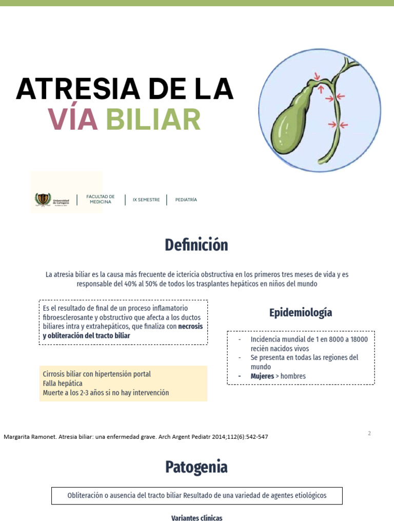 Atresia Biliar: Diagnóstico y Tratamiento | PDF | Bilis | Medicina CLINICA