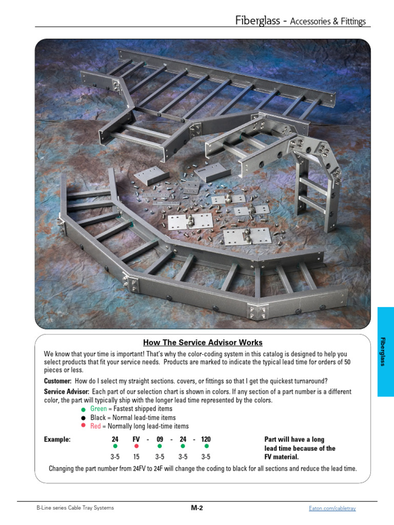 Fiberglass Cable Tray Section Cable Management Catalog | PDF | Acid ...