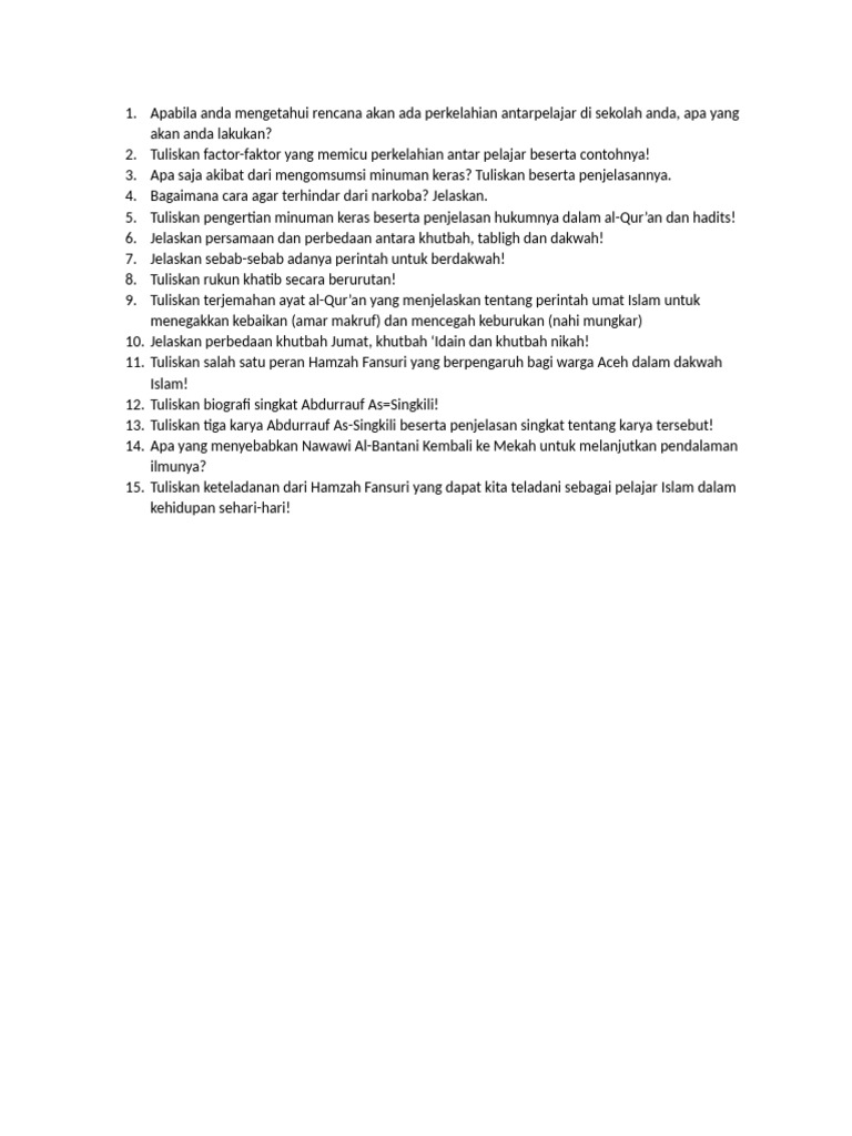 Perkelahian Pelajar dan Dakwah Islam | PDF
