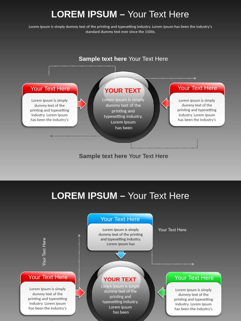 Colored Text Boxes Dark | PDF