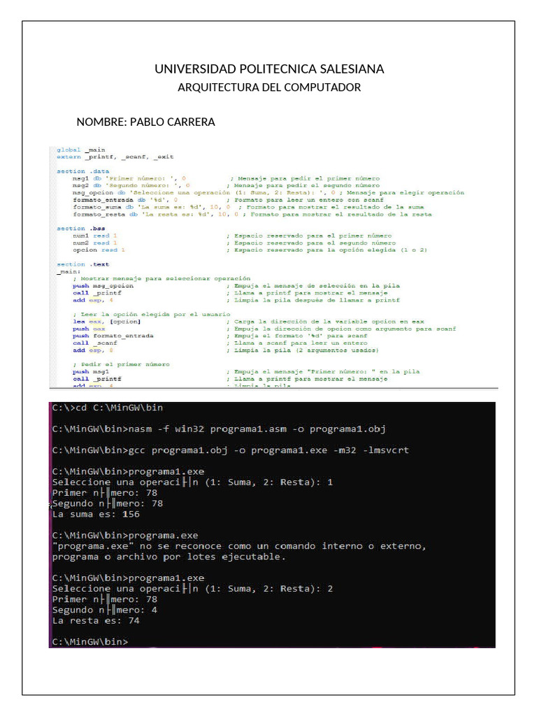 Arquitectura - Pablo Carrera - Practica 5 | PDF