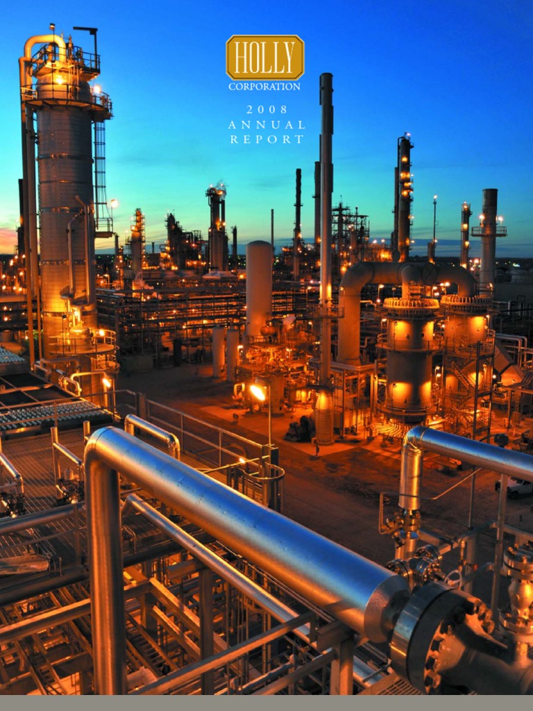Holly Corp 2008 Annual Report | PDF | Oil Refinery | Gasoline