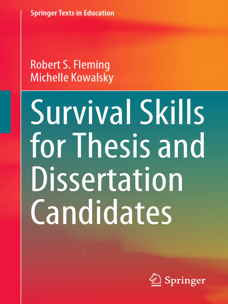 Survival Skills For Thesis and Dissertation Candidates | PDF | Thesis ...