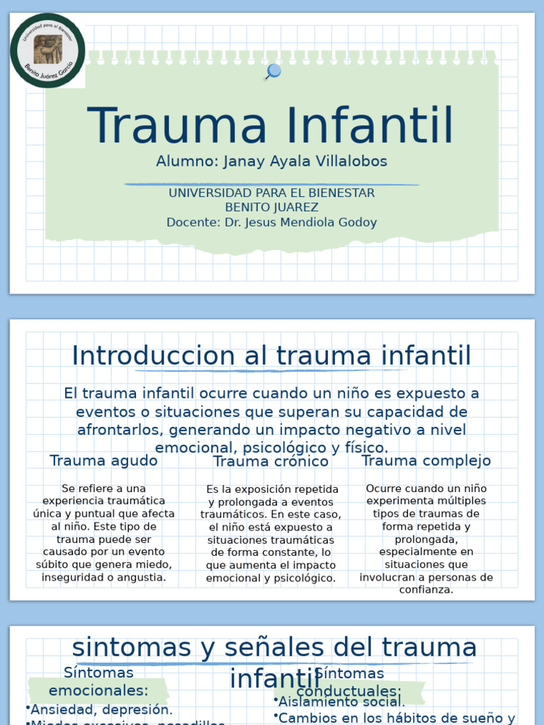 Impacto del Trauma Infantil y Prevención | PDF | Trauma psicólogico ...