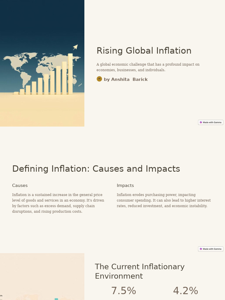 Rising Global Inflation | PDF | Inflation | Money