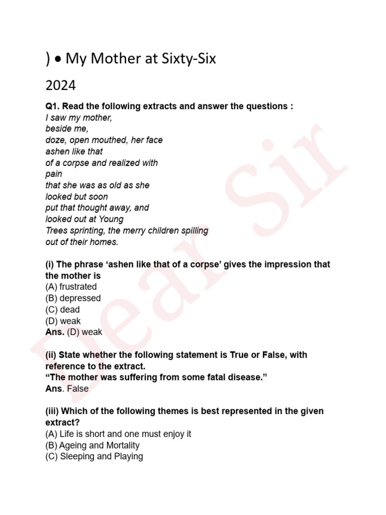 poem class 12 notes | PDF | Beauty | John Keats