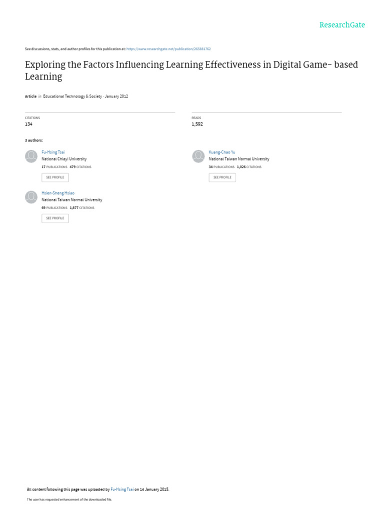 Exploring_the_Factors_Influencing_Learning_Effecti | PDF | Knowledge ...