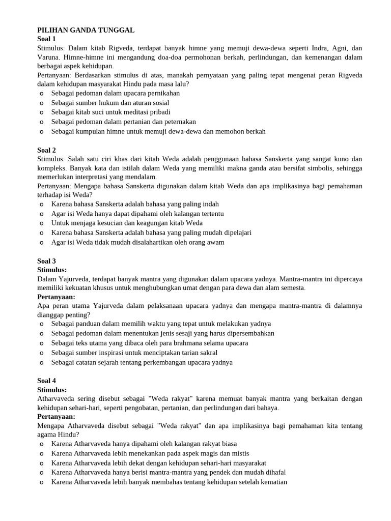 Soal Kelas 12 Ganjil Untuk Anak2 | PDF