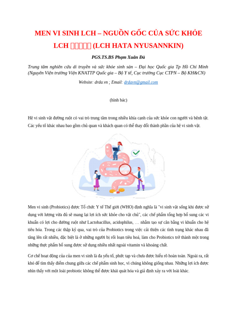 MEN VI SINH LCH Final | PDF