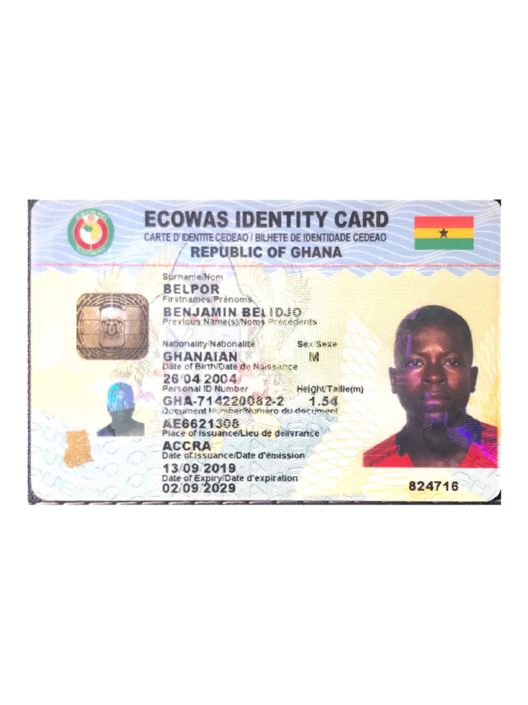 Ecowas Identity Card | PDF