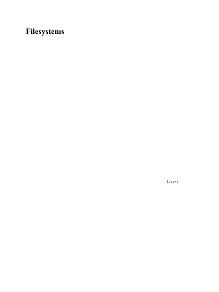 List+of+Filesystems | PDF | File System | Computer File List+of+Filesystems | PDF | File System | Computer File