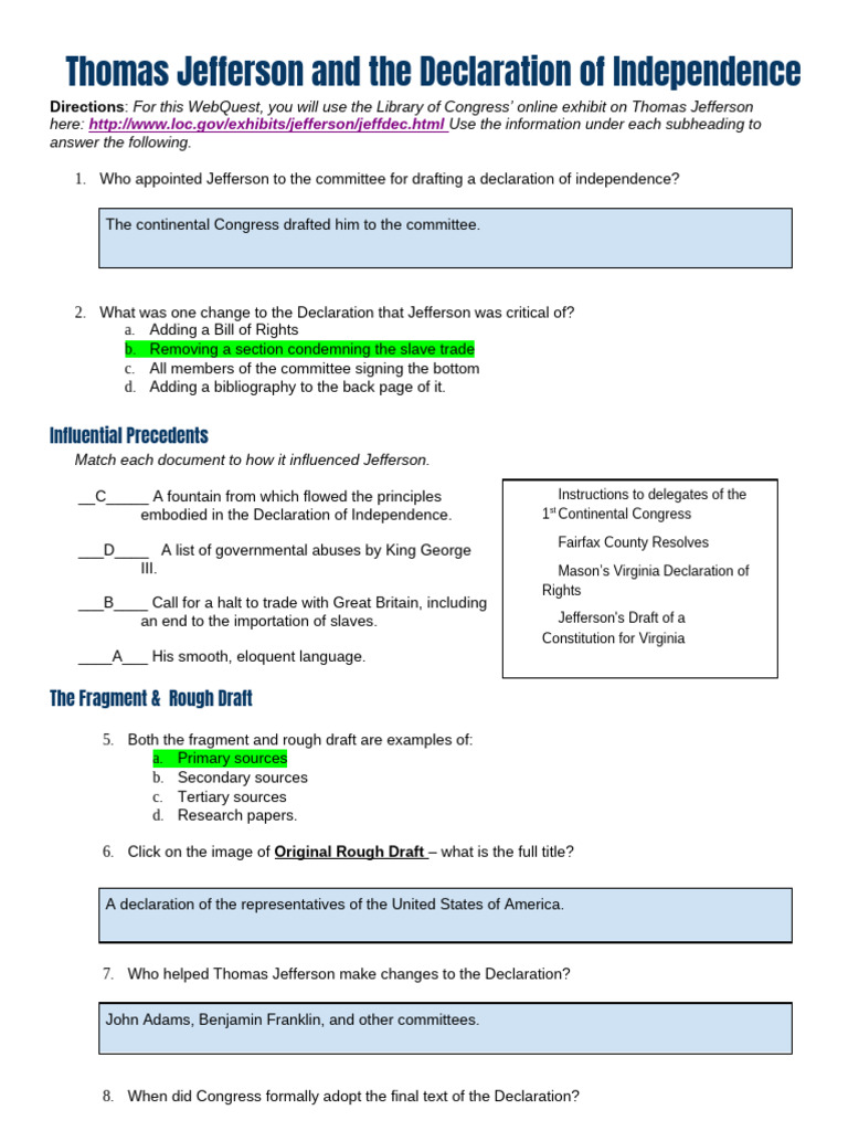 Adan Ruiz Gonzalez (STUDENT) - Copy of Jefferson and The Declaration ...