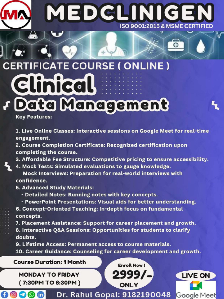 CDM Brochure & Syllabus | PDF