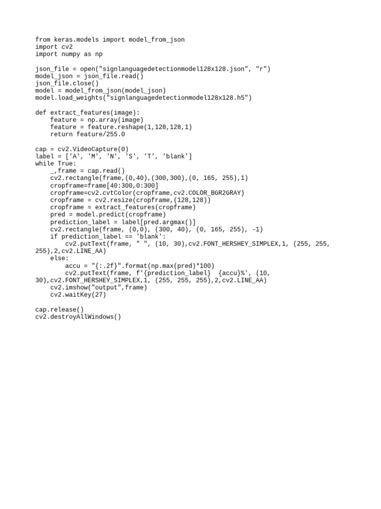 From Keras.models Import Model_from | PDF From Keras.models Import Model_from | PDF