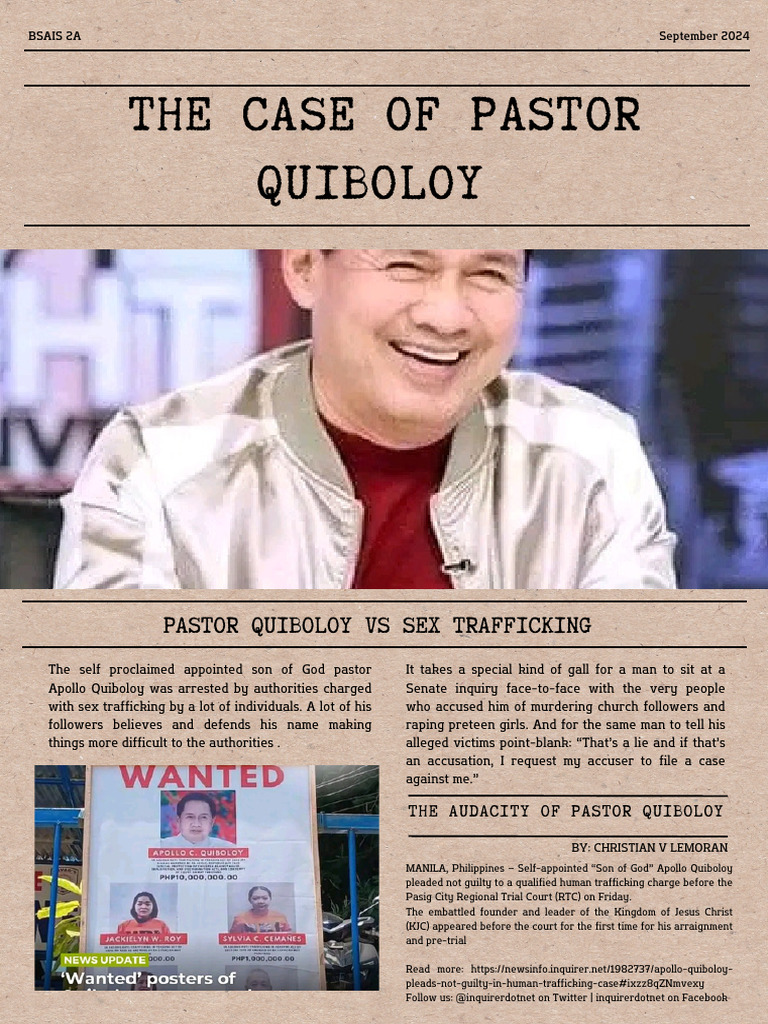 The Case of Pastor Quiboloy - 20241104 - 090914 - 0000 | PDF