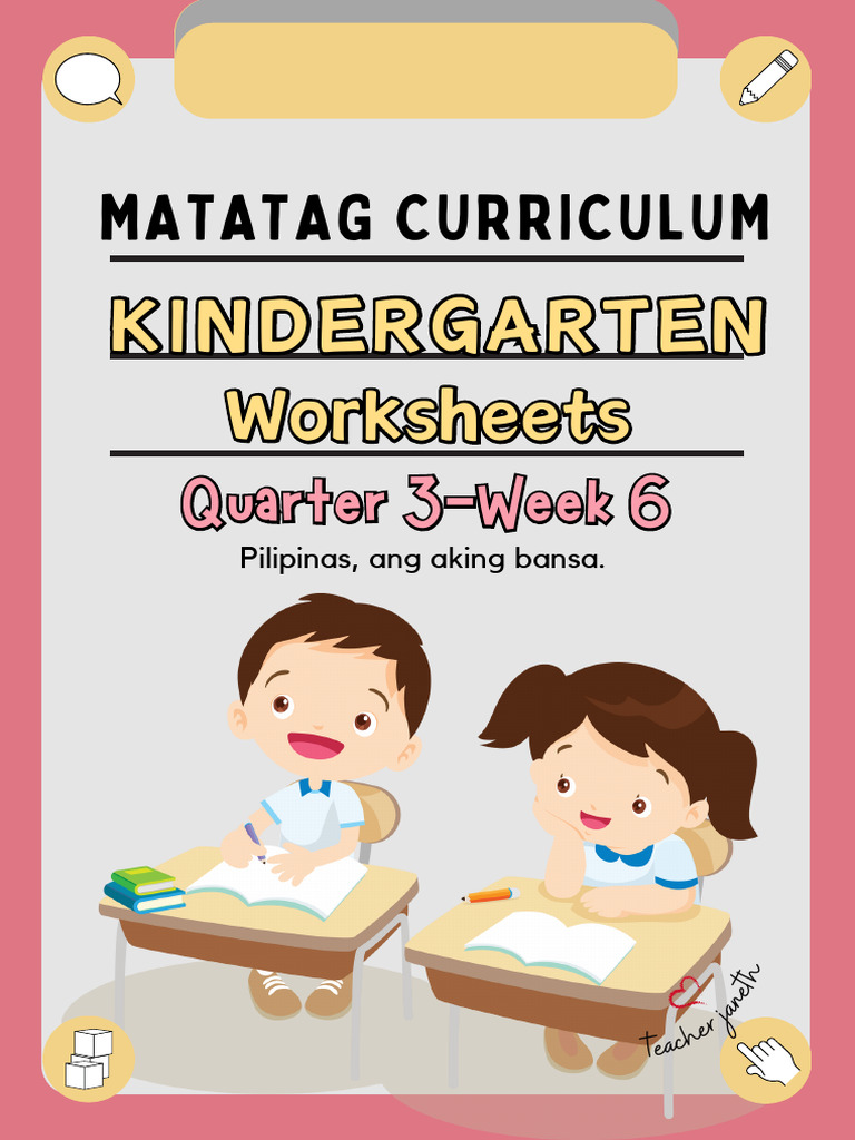 Q3 W6 Kindergarten Worksheets Filipino | PDF
