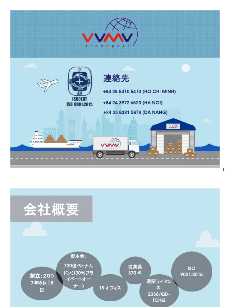 VVMV Company Profile JPN | PDF