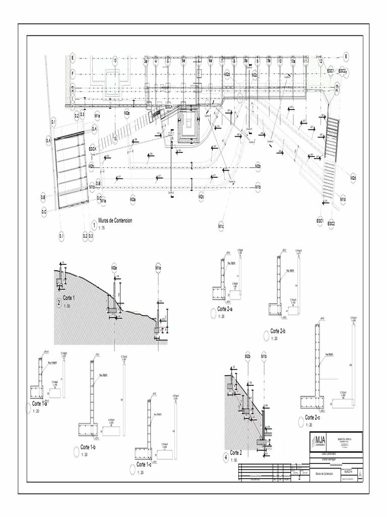 Casa CR 20241231 - Plano - 2 - Muros de Contencion | PDF