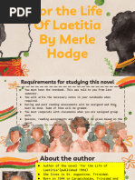 Life of Laetitia - Character Comparison | PDF