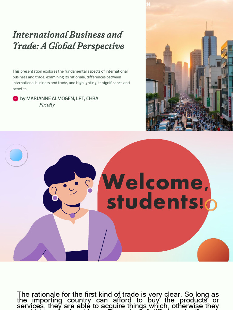 International Business and Trade Overview | PDF | Exports ...