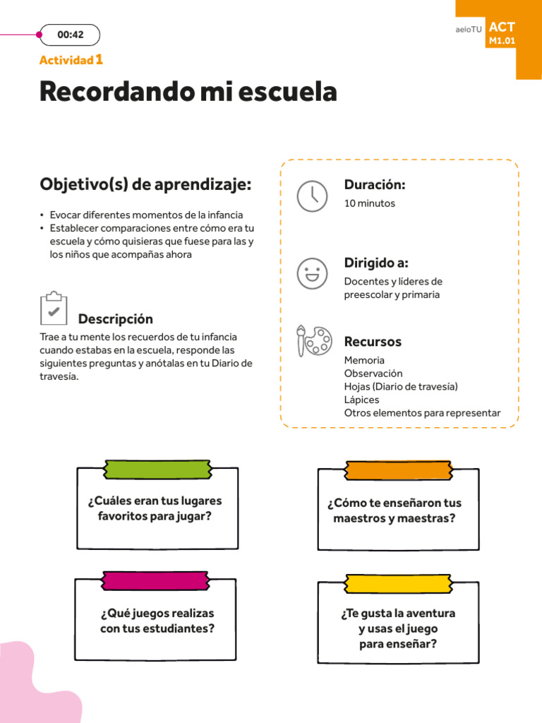 m1.01 Act Recordando | PDF