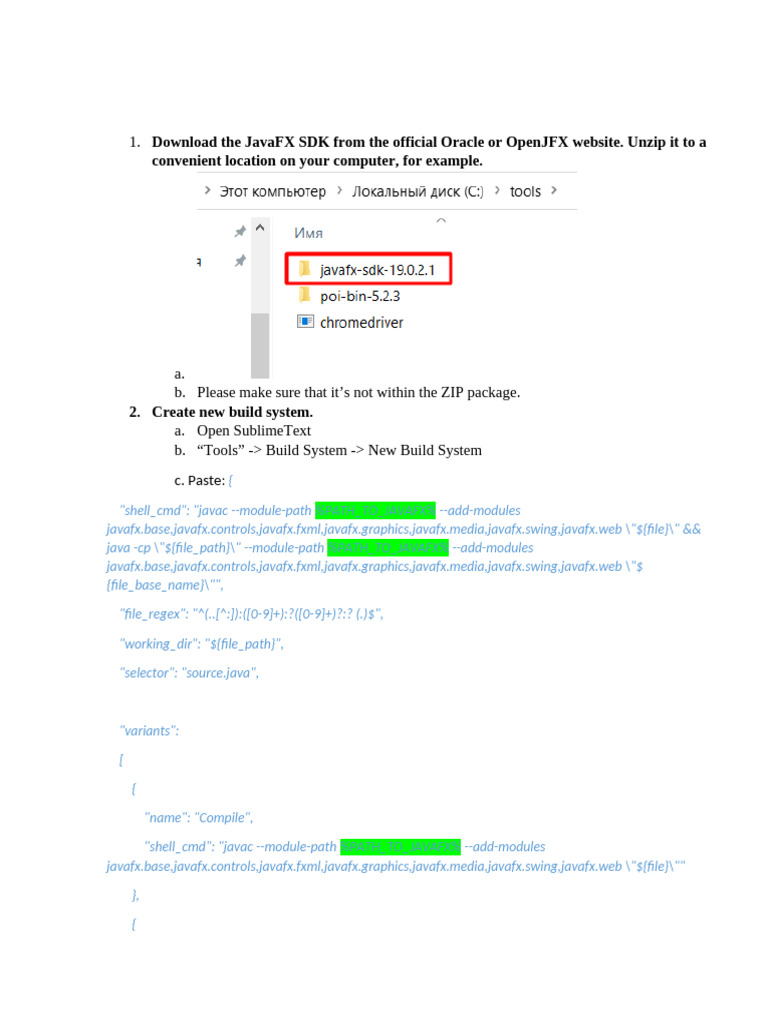 Instructions JavaFX | PDF | Java Platform | Computer Programming Instructions JavaFX | PDF | Java Platform | Computer Programming