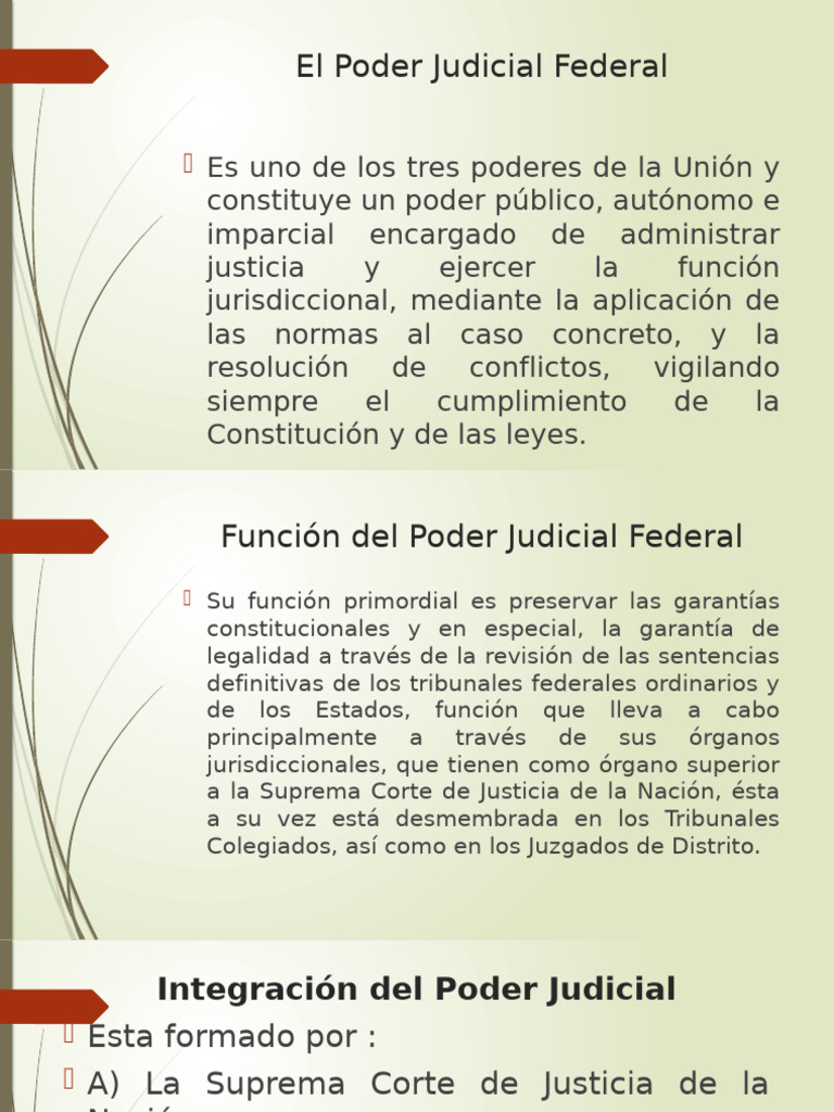 Estructura y Funciones del Poder Judicial | PDF | Judicaturas | Gobierno