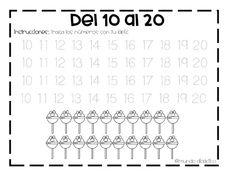 Cuadernillo Numeros 1 Al 20 - Page 0008 | PDF